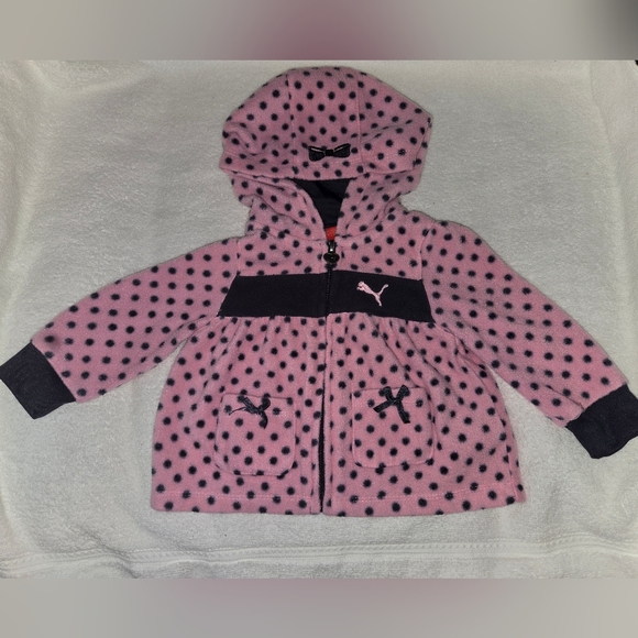 Puma | Jackets & Coats | Puma Baby Jacket Light Weght Pink With Gray ...